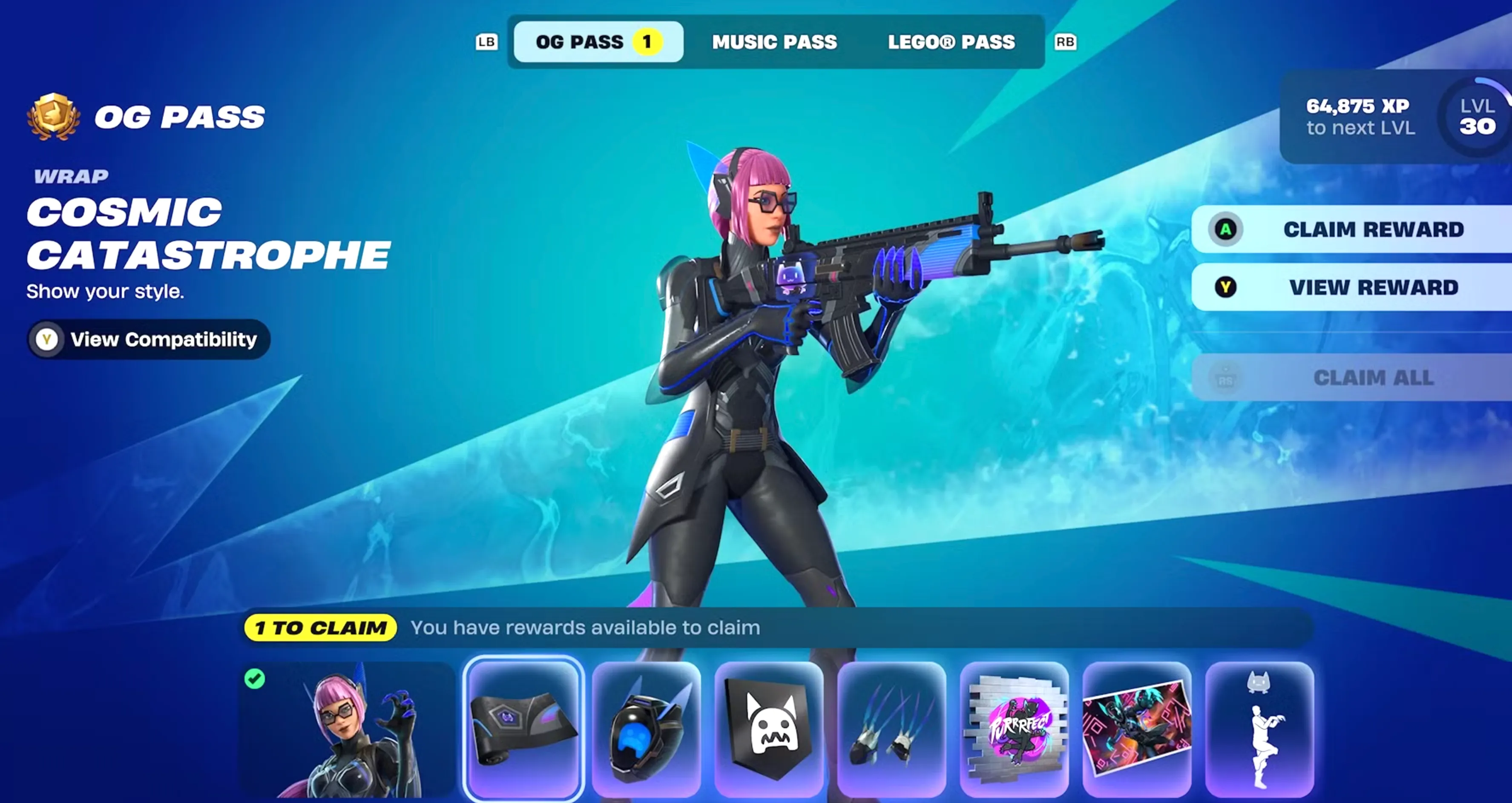 How To Get All Fortnite OG Season 7 Pass Rewards | 1v9