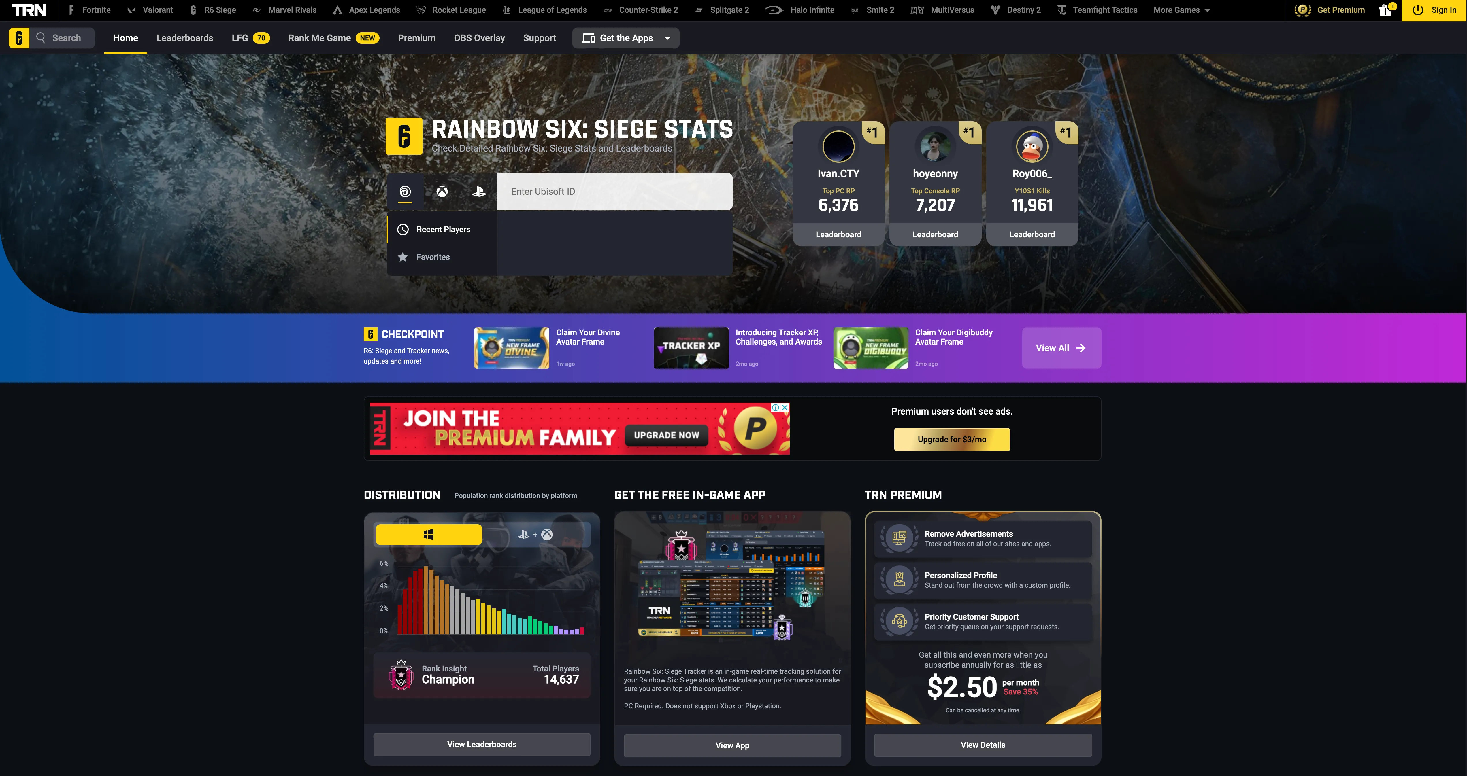 5 Best Stat Trackers For Rainbow Six Siege | 1v9