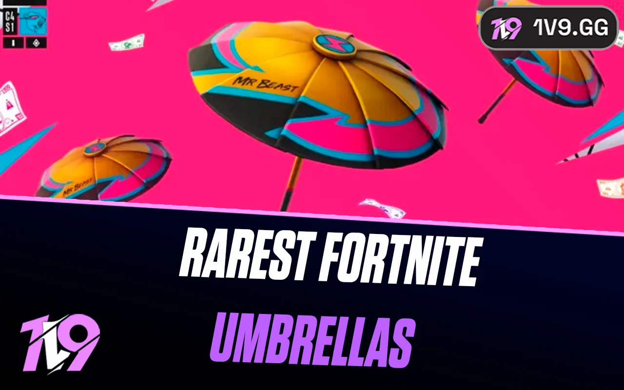 7 Rarest Fortnite Umbrellas & How To Get Them | 1v9