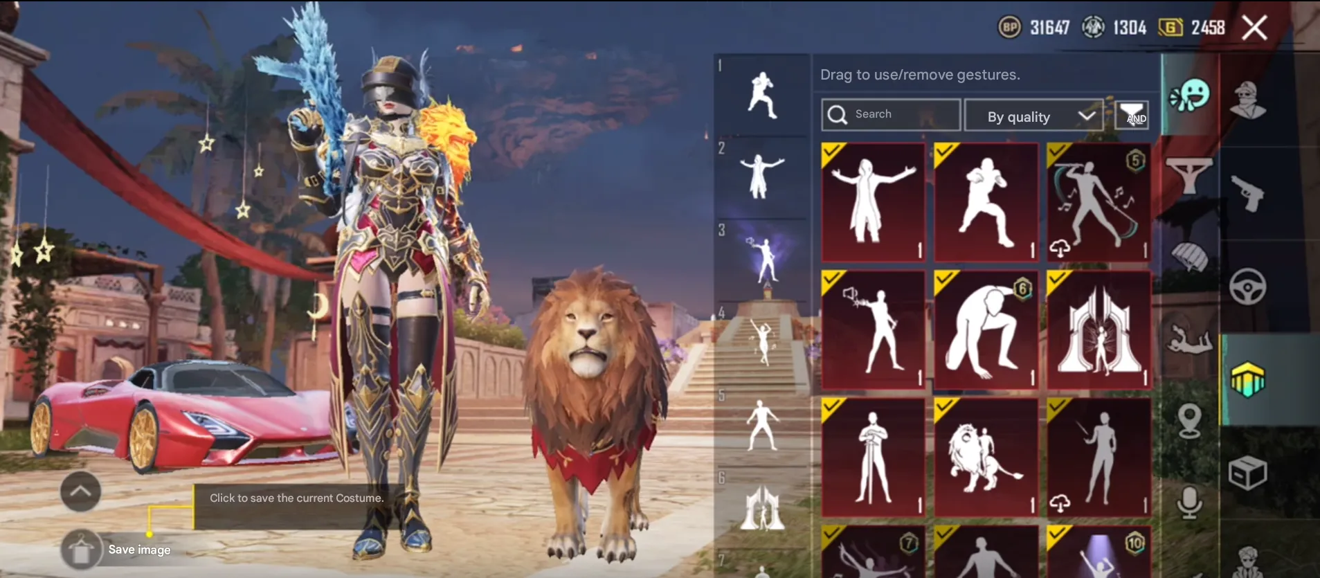 PGM273 Account With X Costume Ignis Lv.6, First-Dream Light Gold Suit ...