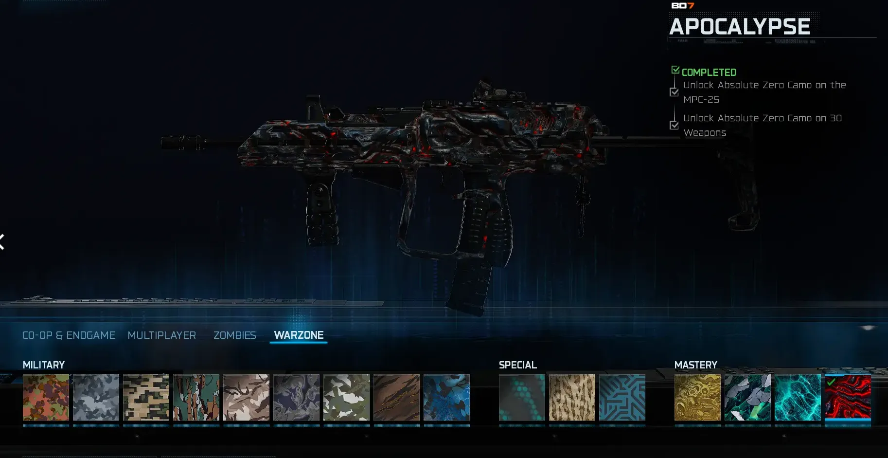 BO7 / WZ Apocalypse Camo ⚛️ 450+ Camos 🌐 WZ Mastery 🛰️ Level 55 🛠️ Many ...