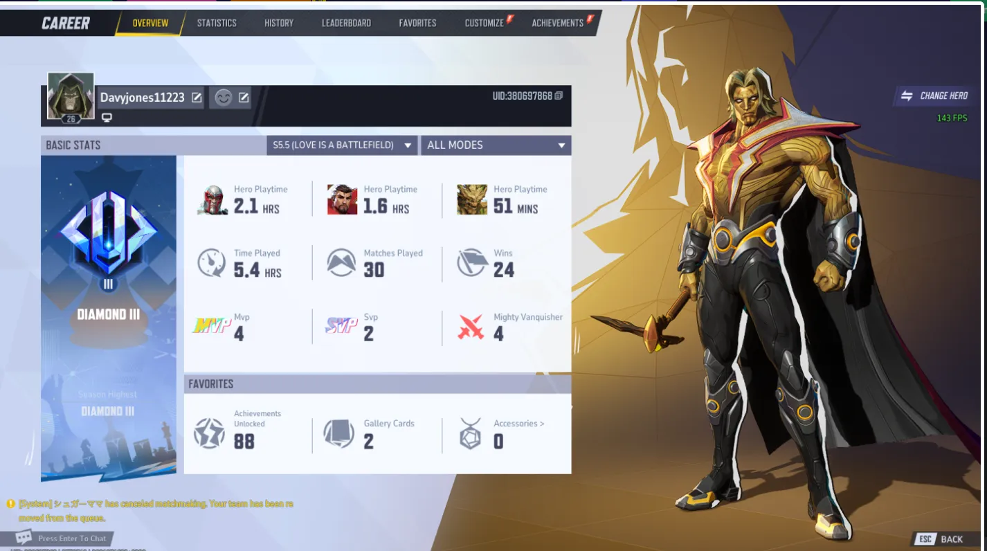 Season 5.5 | Diamond 3 | PC Steam Logins | Full Information | Fully ...