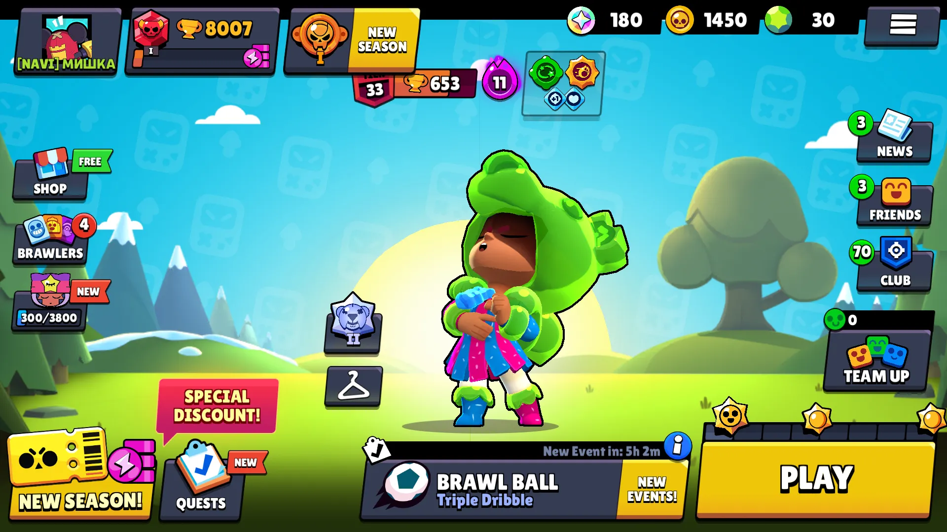 Amber ' Spike | 8k Trophies | Nita 11lvl + Hypercharge | 2 Legendary ...