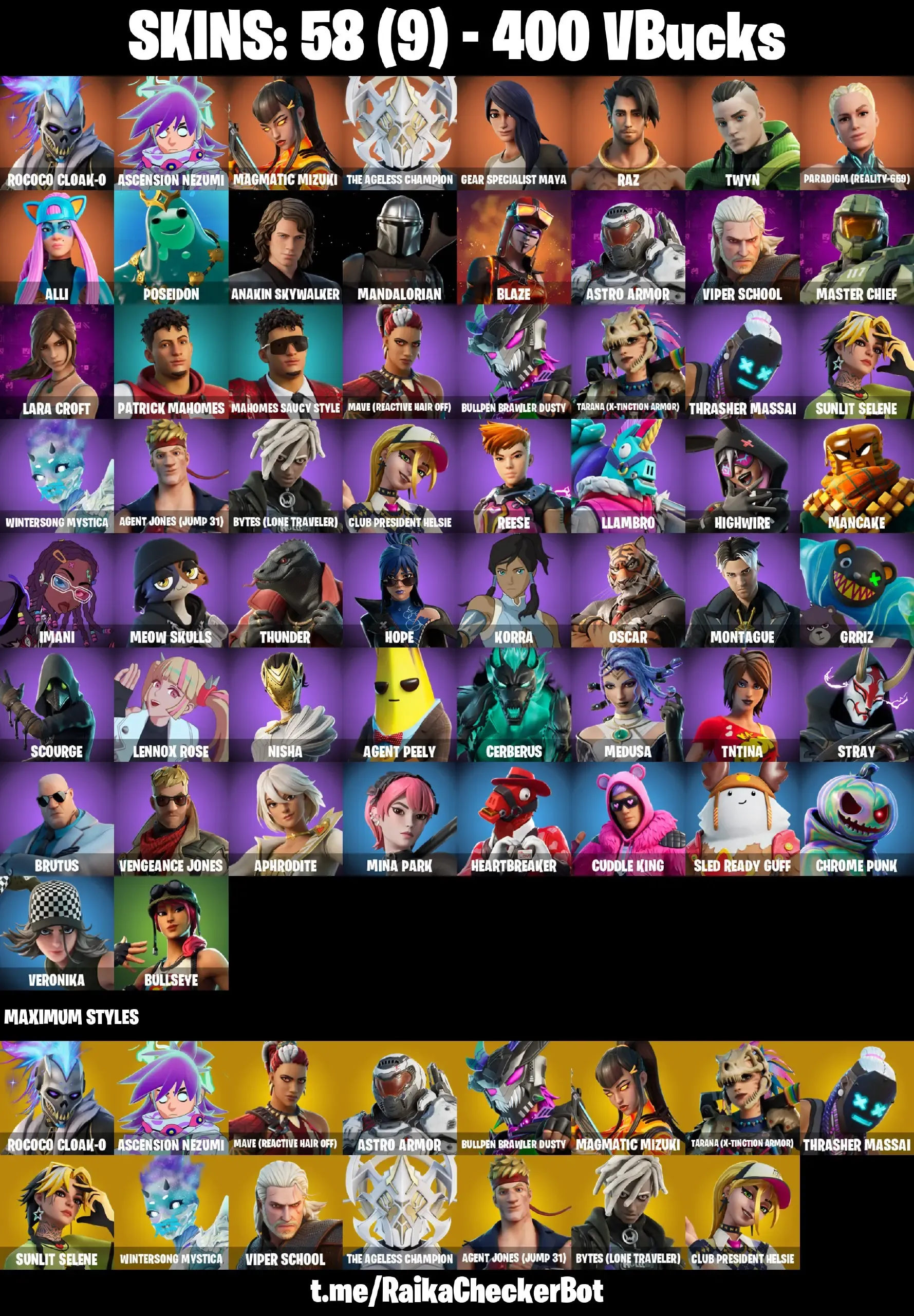 [PC/PSN/XBOX] 58 skins | Master Chief | Rococo Cloak-o | Ascension ...