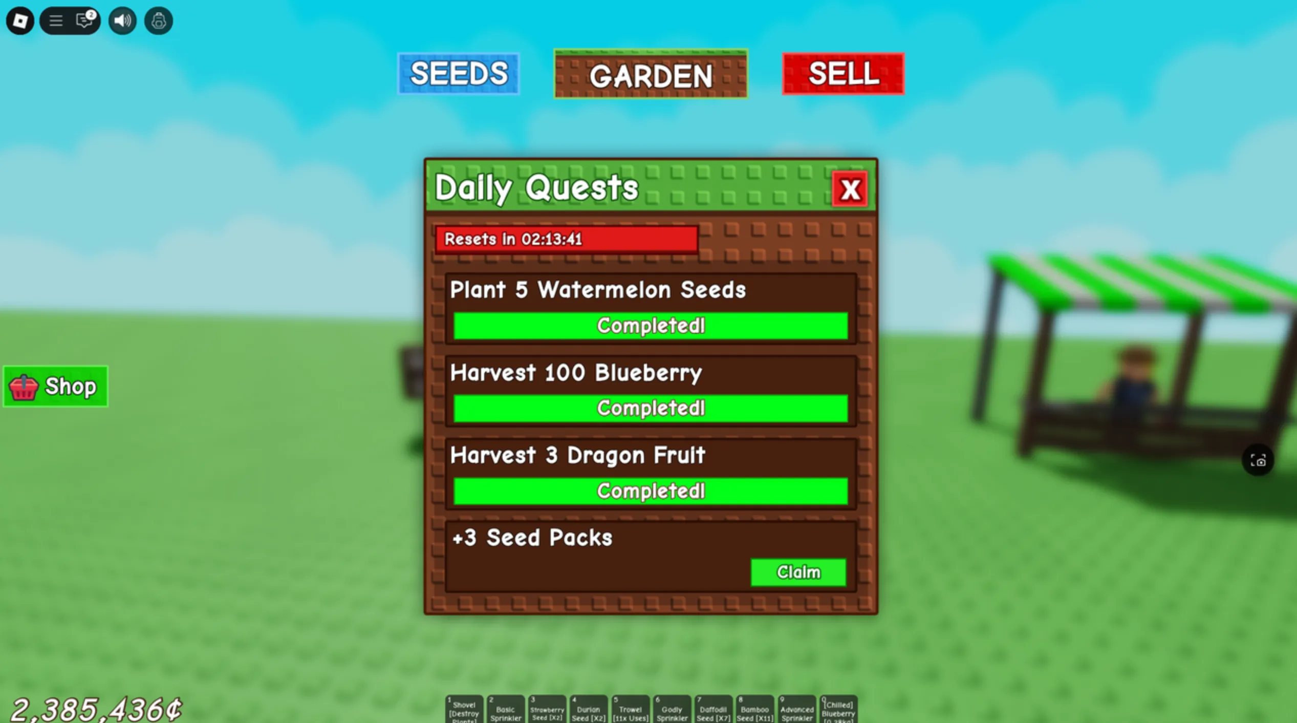 How to Get Summer Seed Pack in Grow a Garden | 1v9