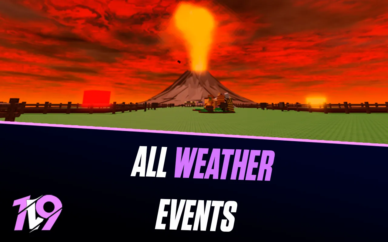 All Weather Events in Grow a Garden Roblox | 1v9