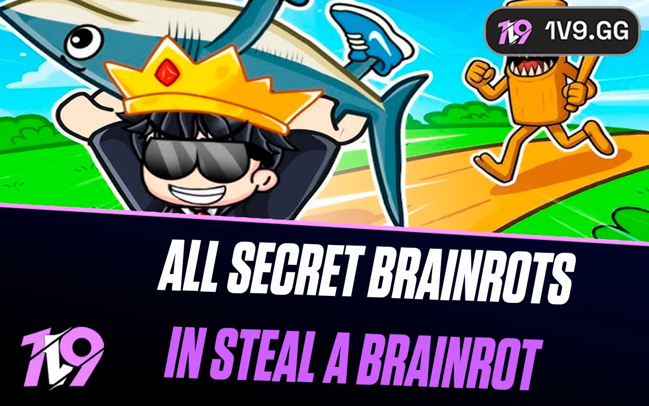 All Secret Brainrots In Steal a Brainrot | 1v9