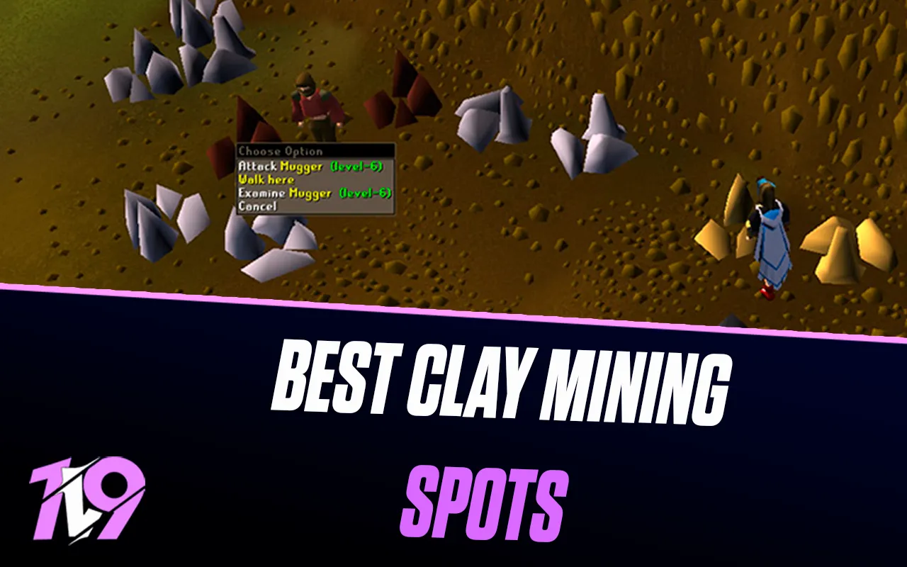 Best Clay Mining Spots in Old School Runescape | 1v9