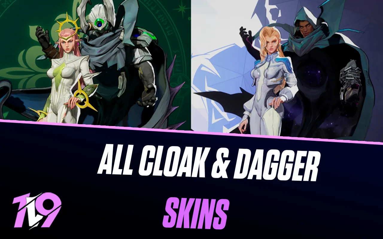 All Cloak & Dagger Skins In Marvel Rivals | 1v9