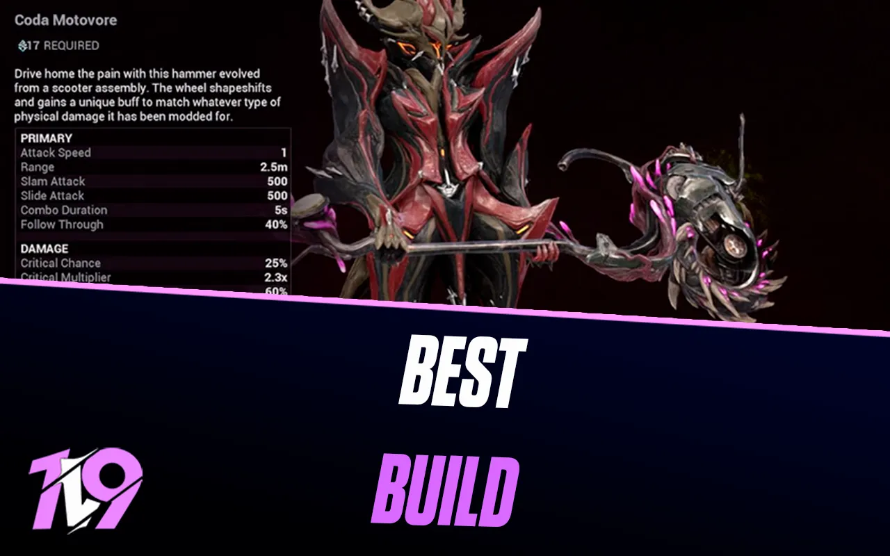 Best Coda Motovore Builds In Warframe | 1v9