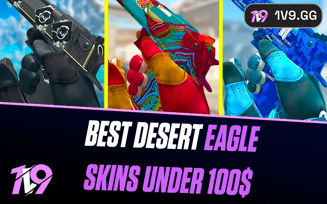 15 Best Desert Eagle Skins Under $100 In CS2 | 1v9
