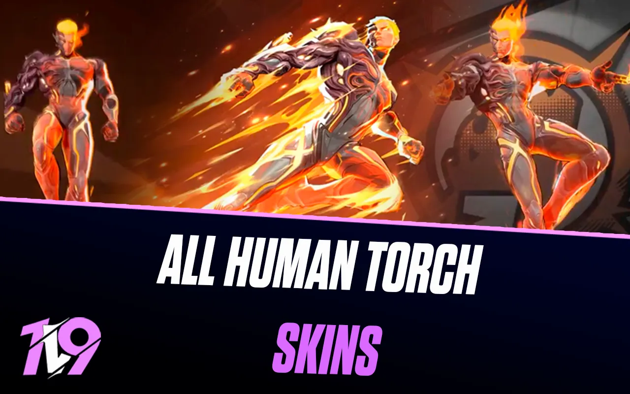 All Human Torch Skins In Marvel Rivals | 1v9
