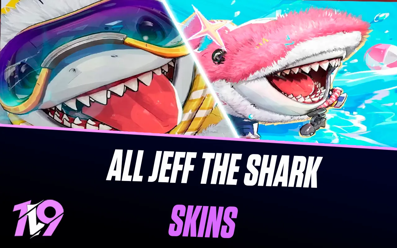 All Jeff the Land Shark Skins In Marvel Rivals | 1v9
