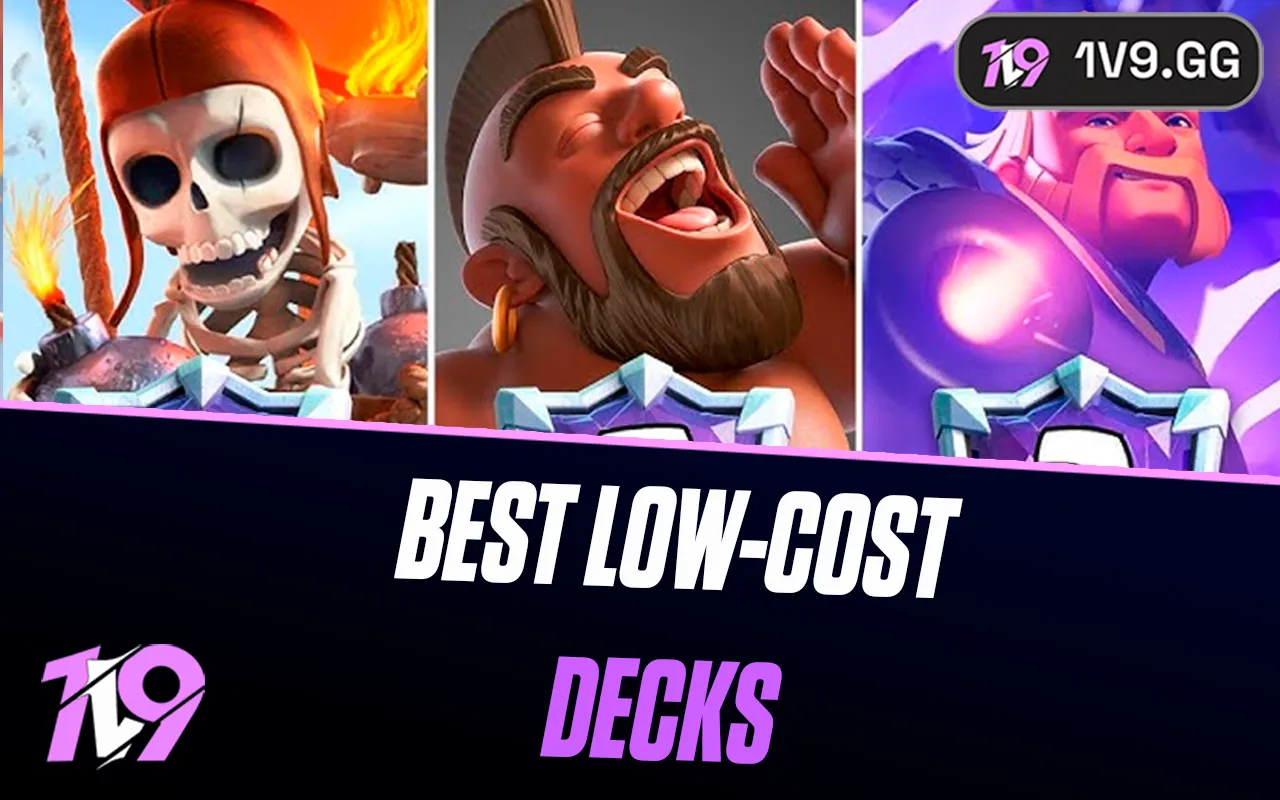 8 Best Low-Cost Decks In Clash Royale | 1v9