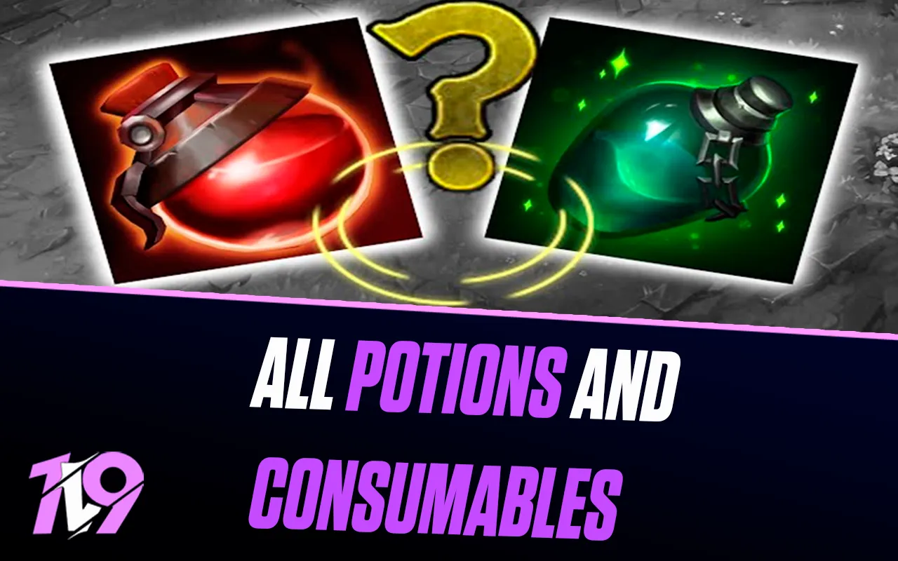 All Potions And Consumables In League of Legends | 1v9