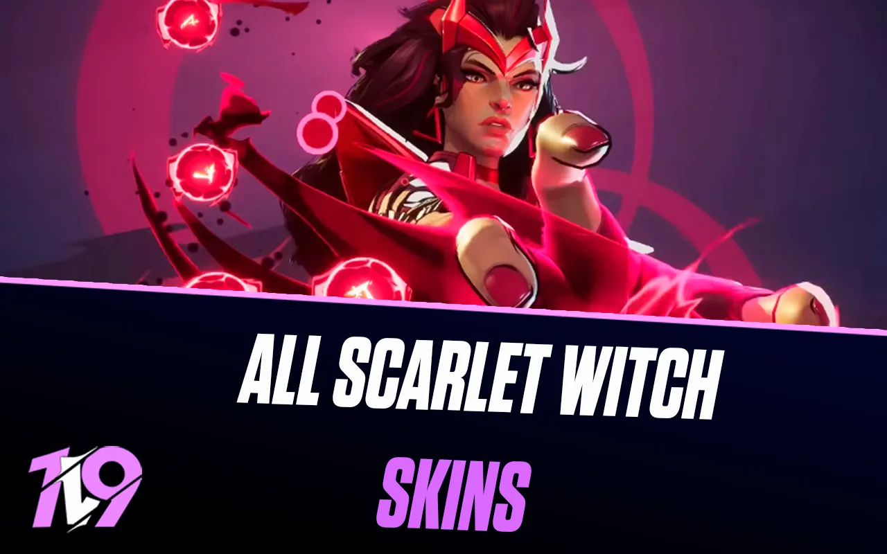 All Scarlet Witch Skins In Marcel Rivals | 1v9