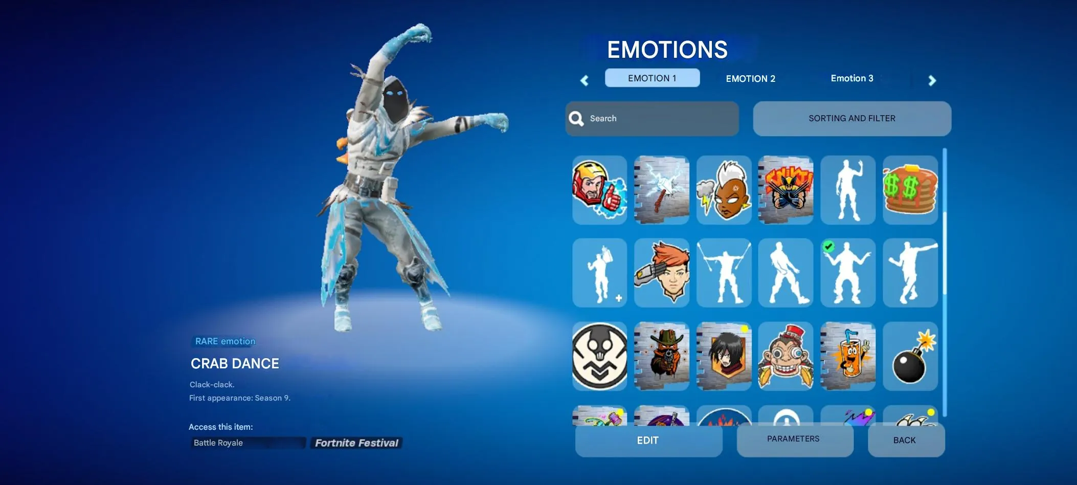 F1047 Marvel Skins Collection, Legendary Skins, Ice Raven, Groot Axes ...