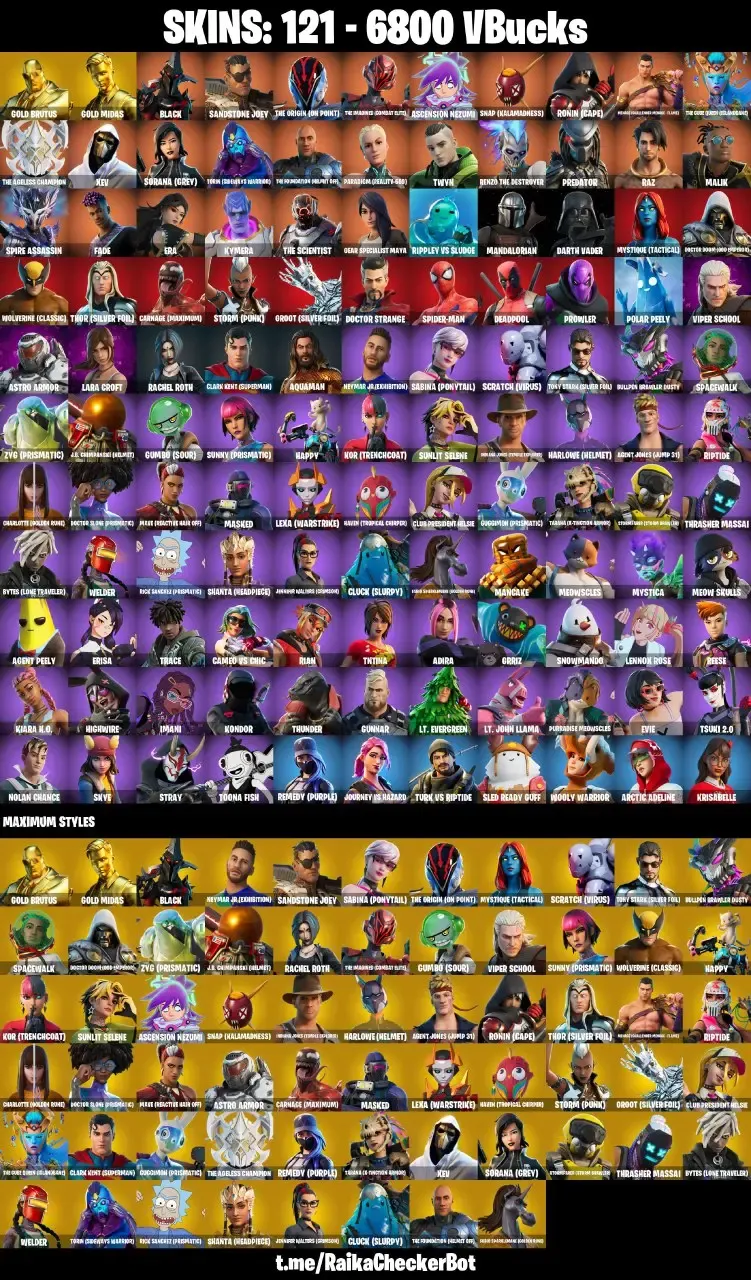 [PC/PSN/XBOX] 121 skins | Gold Brutus | Gold Midas | Black | Sandstone ...