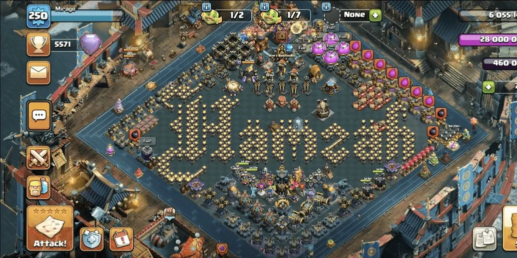 COC555 SULTAN ACCOUNT TH17 ALL MAXED HERO ALL MAXED DEFENSE ALL MAXED ...