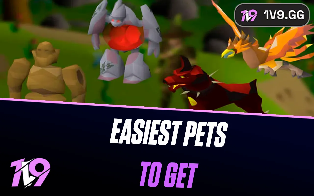 The 10 Easiest Pets To Get In OSRS | 1v9