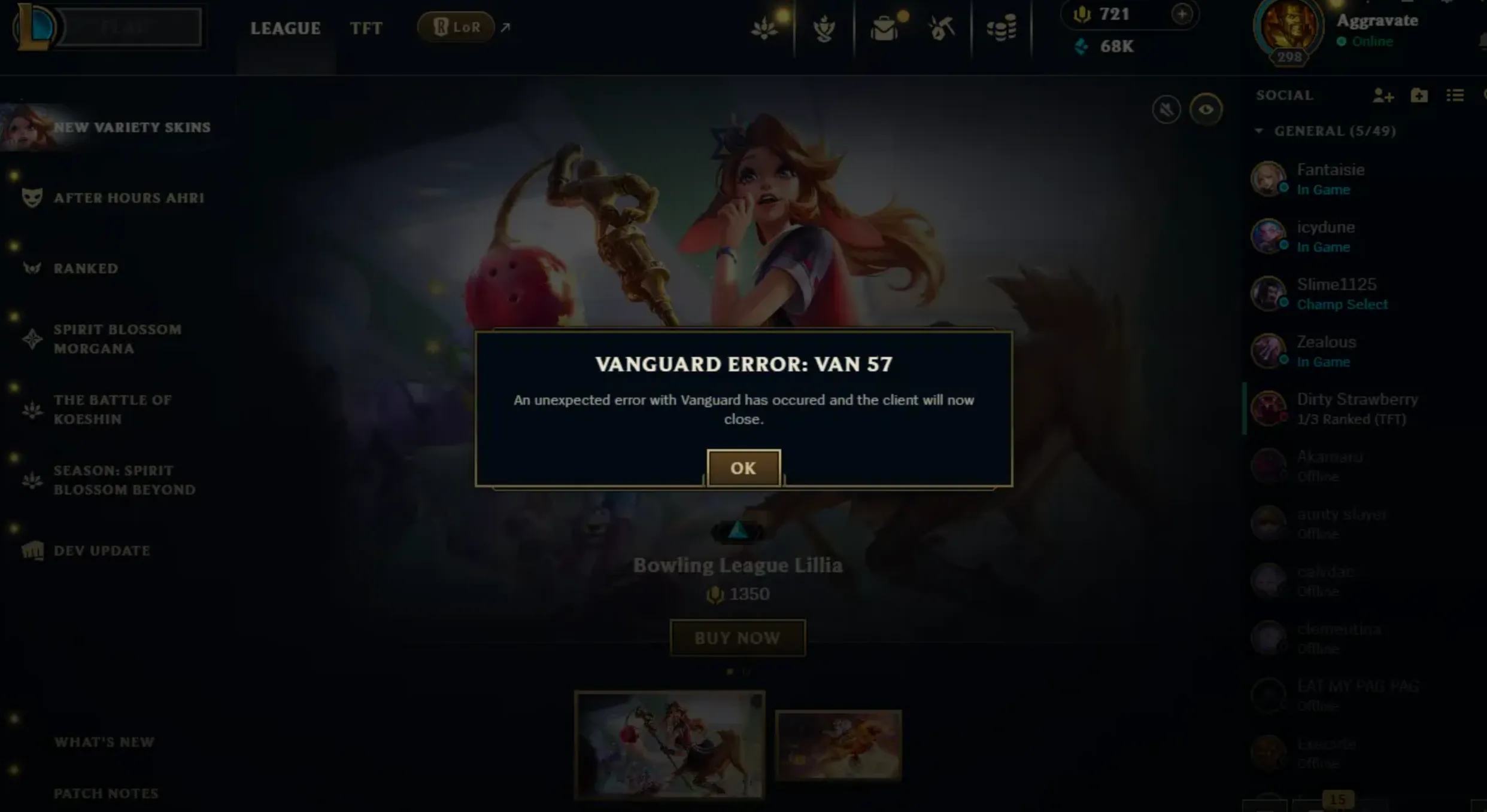 How To Fix Error VAN 57 In League of Legends | 1v9