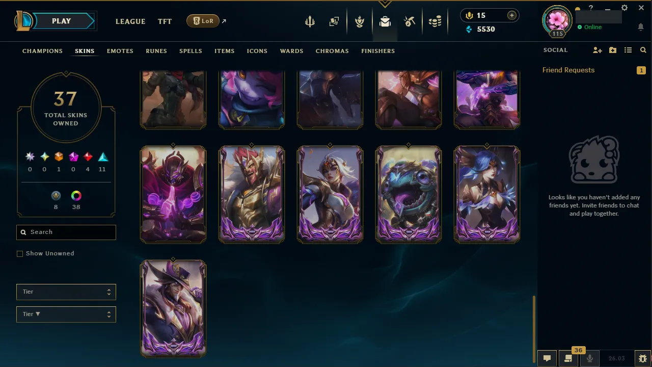 🌍 EUNE 👑 Season 16 (Current) 🔥 Master (58 LP) 📌️ SUPP Main 💎️ ...