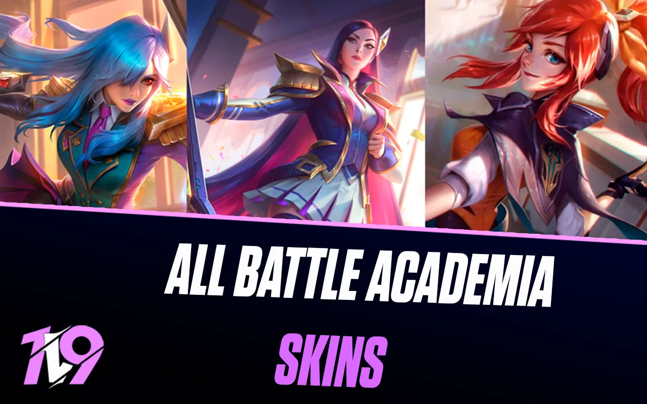 All Battle Academia Skins In League of Legends | 1v9