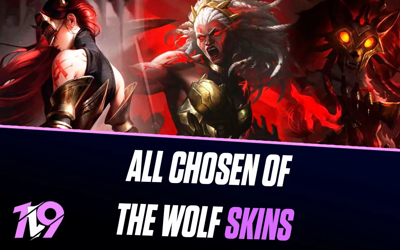 All Chosen of the Wolf Skins in League of Legends | 1v9