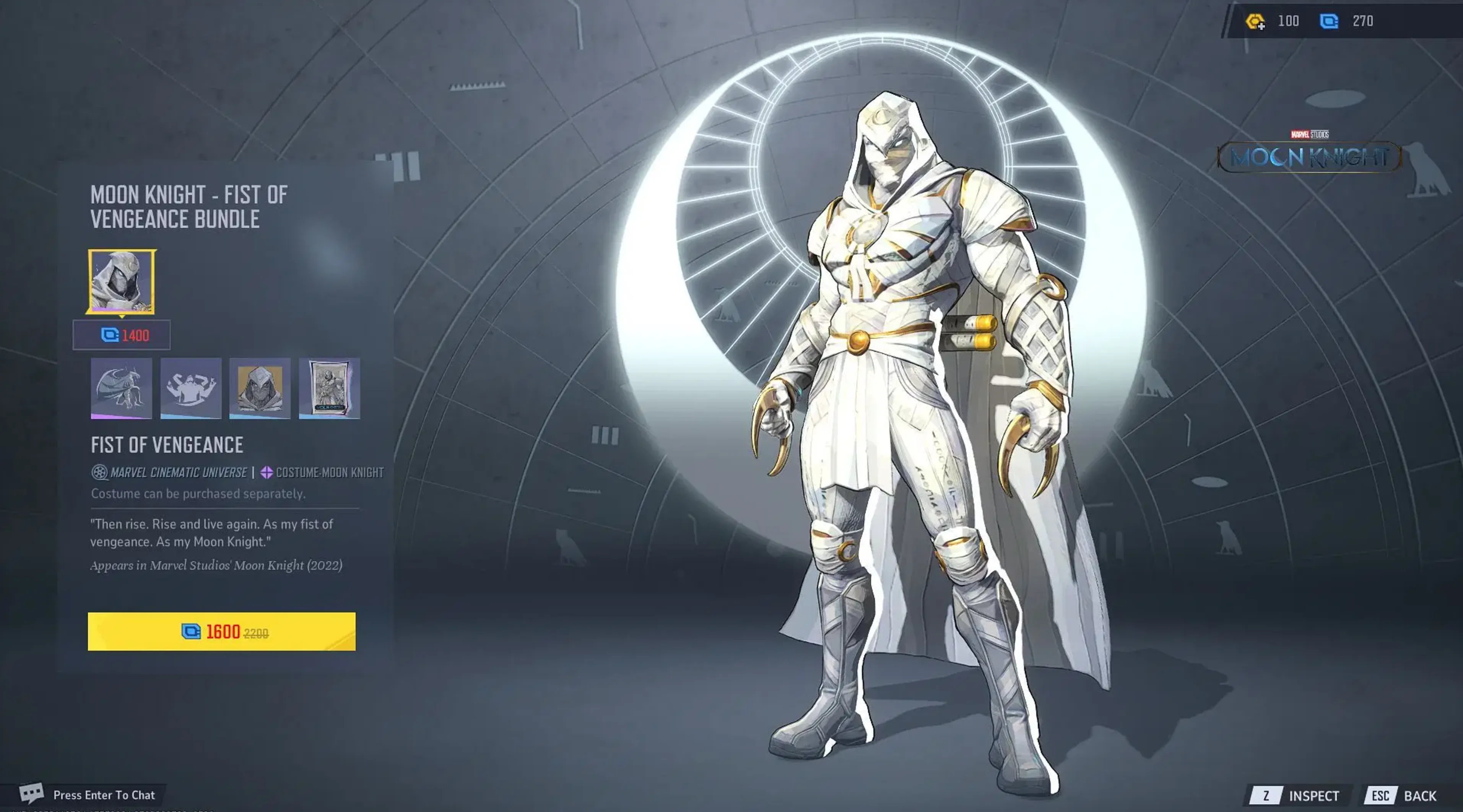 All Moon Knight Skins In Marvel Rivals | 1v9