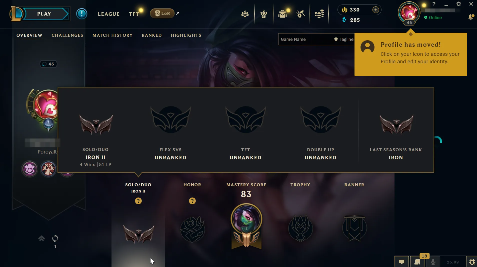 🌐 EUW⭐ Iron 2 ⭐ 44 Champions ⸱ 16 Skins ⸱ Super Safe Account | 1v9