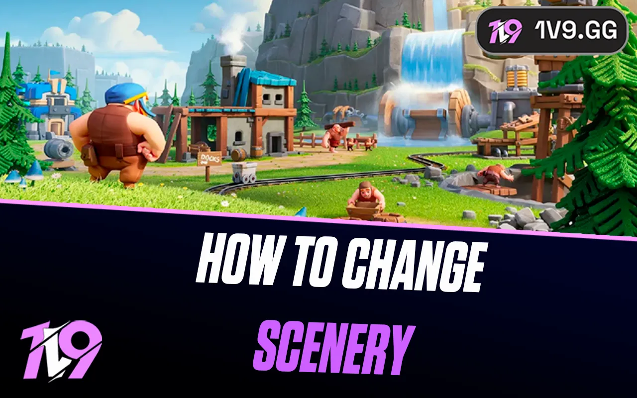 How To Change Scenery In Clash of Clans | 1v9