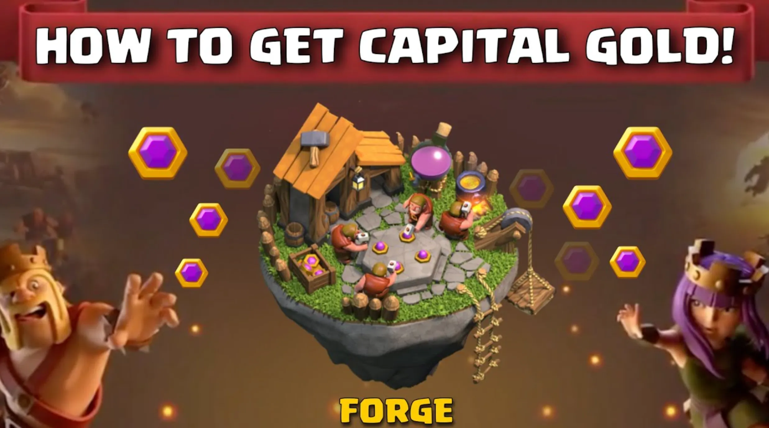 How To Get And Use Capital Gold in Clash of Clans | 1v9