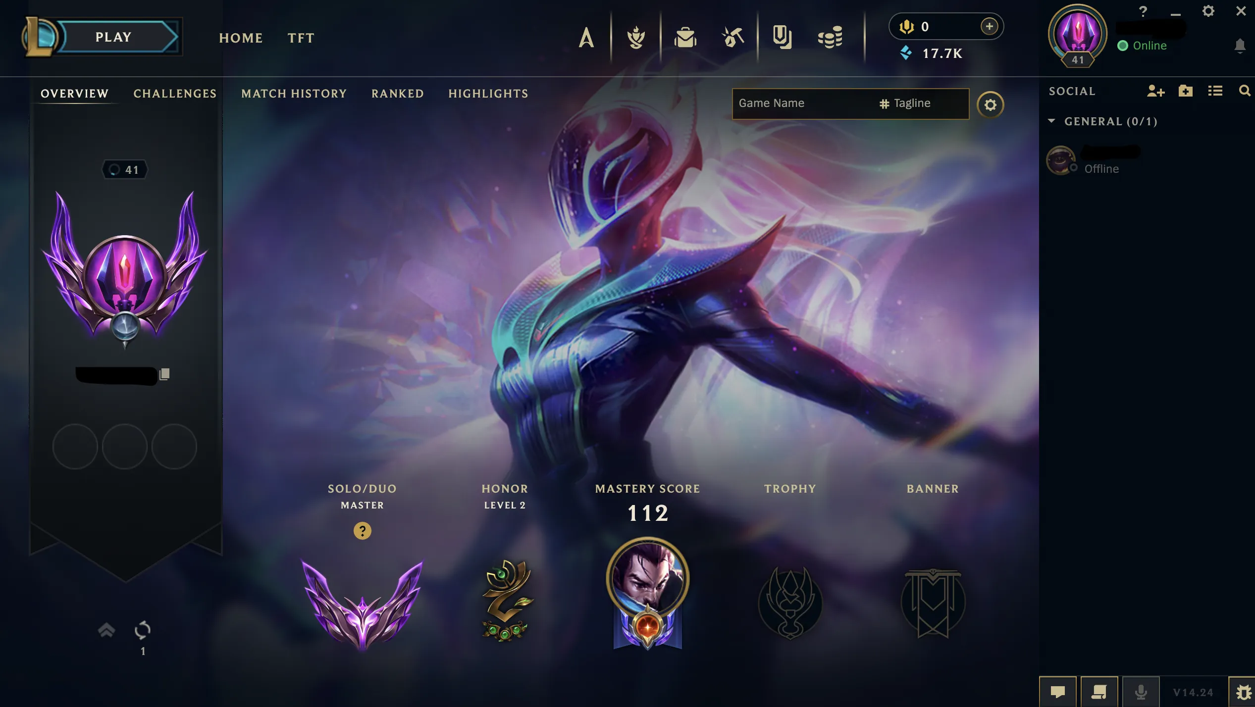 Master 63%WR HandMade EUW🎁 37 champs - 4 skins💎 Full Recovery ️ Instant ...