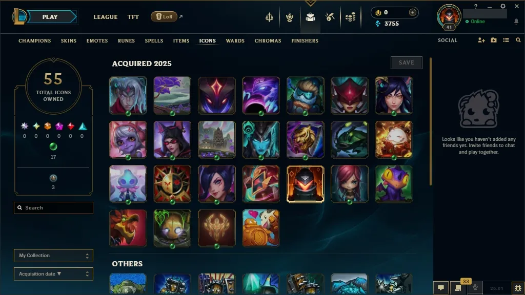 [NA] ⭐ 66 Champions 殺 4 Skins Level 41 3755 BE Free Fast Delivery | 1v9
