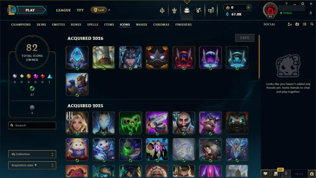 [EUW] ☑️ 94 Champions 13 Skins Level 81 ⭐ 67886 BE Instant Delivery ...
