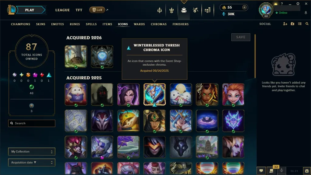 [NA] 63 Champions Prestige Spirit Blossom Zed NightBringer Evelynn ...
