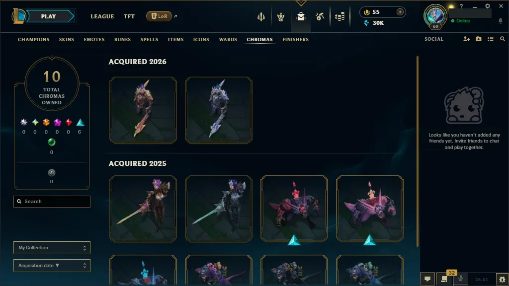 [NA] 63 Champions Prestige Spirit Blossom Zed NightBringer Evelynn ...