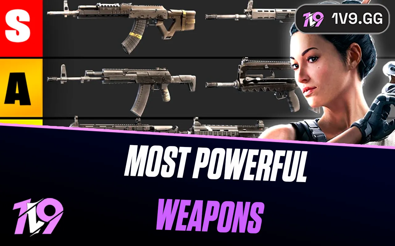 9 Most Powerful Weapons In Rainbow Six Siege | 1v9