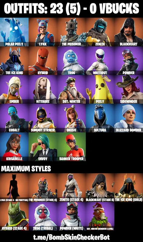 23 Skins |PC/PSN/XBOX| Orange Justice | Rust Bucket | Snowflake | Lynx ...