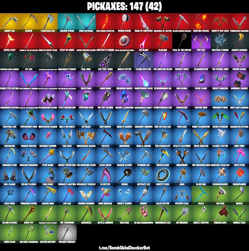 188 Skins |PC/PSN/XBOX| Leviathan Axe | Chun Li | Reaper | Candy Axe ...