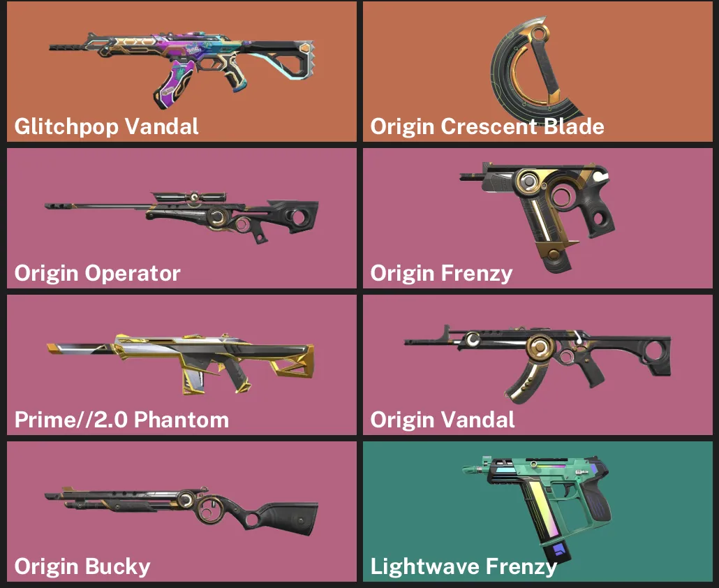 🌍EU 🎮 RANKED READY 💥 Glitchpop Vandal 🔪 Origin Crescent Blade Origin ...